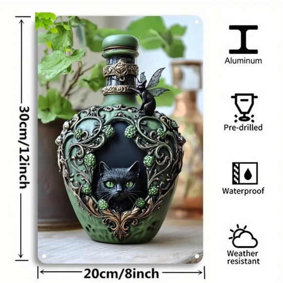 Art | Cat Potion Bottle Wall Decor | Poshmark